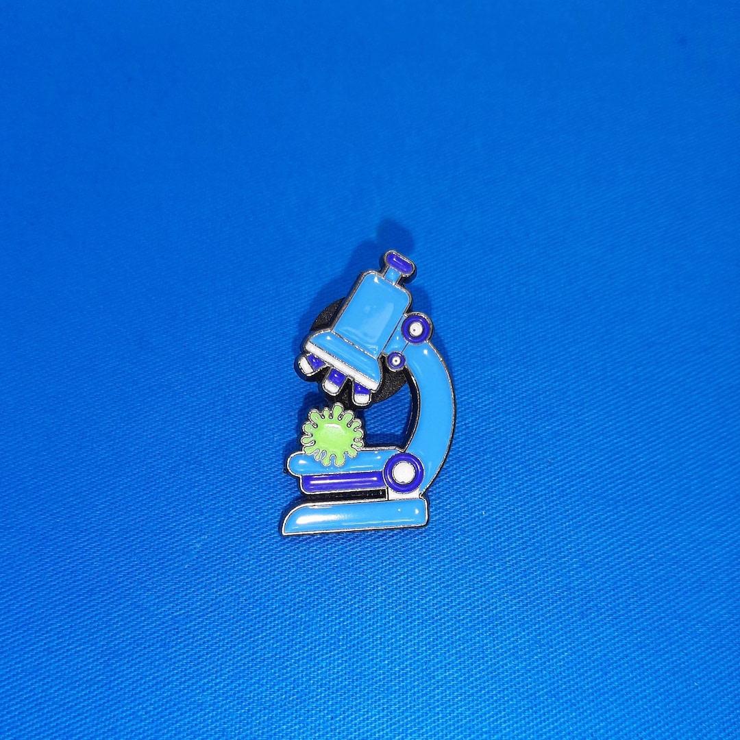 Microscope Enamel Pins W/ Gift Cards You Choose Your Card Scientists ...