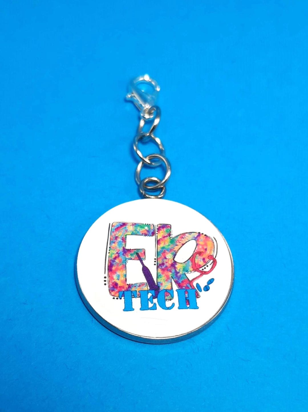 Charm ER Tech Emergency Room - 1" or 1.25" Design - Badge Reel Charm CH ...