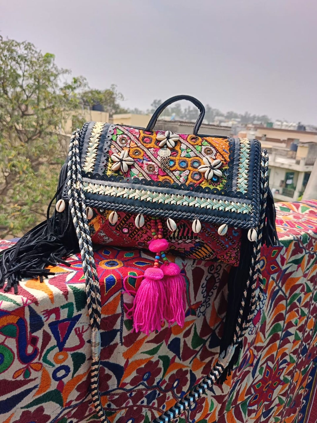 Exquisite Handcrafted Banjara Bohemian Bag Stylish Boho Crossbody Bag ...