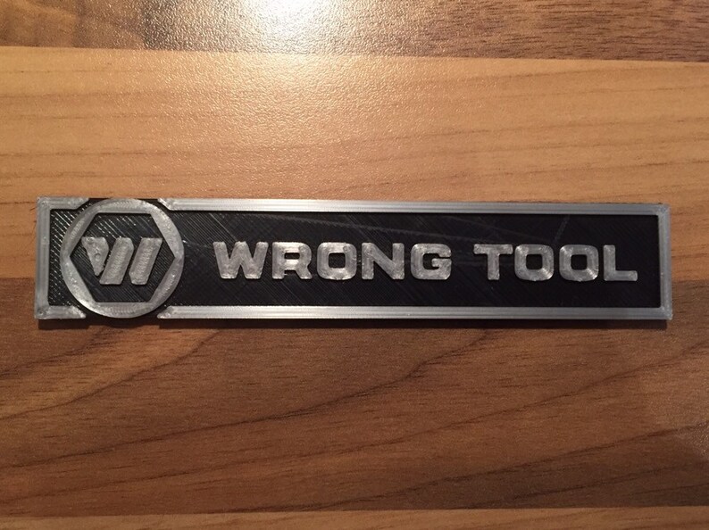 Novelty Joke Tool Toolbox Badge Box Chest Spoof Logo Wrong | Etsy