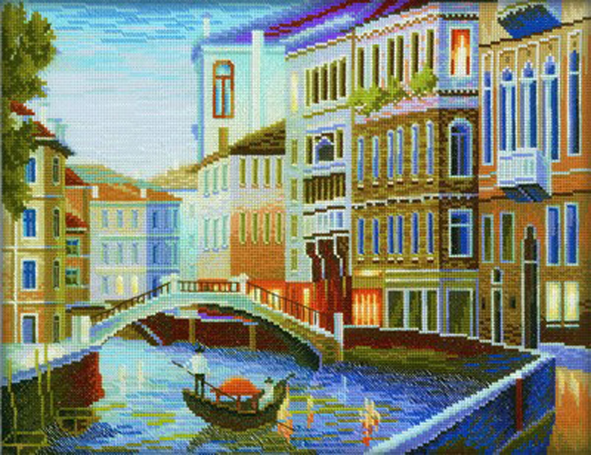Venice Cross Stitch Kit Cityscape Embroidery Pattern Travel | Etsy