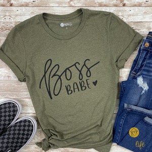 Boss Babe T-shirt Girl Boss Shirt Boss Babe Tee Girl Power - Etsy