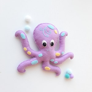 Octopus Sewing Pattern Felt Sea Creatures Pdf Pattern Octopus Toy DIY ...