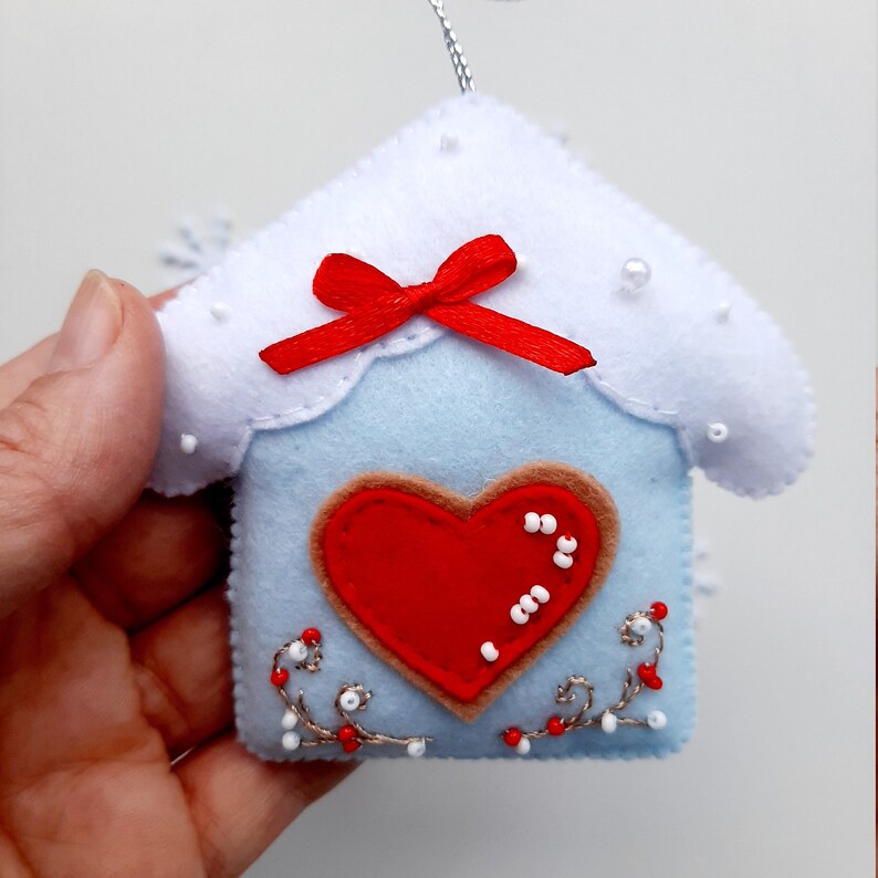 Easy Winter House Sewing Pattern Blue House Pdf Pattern | Etsy