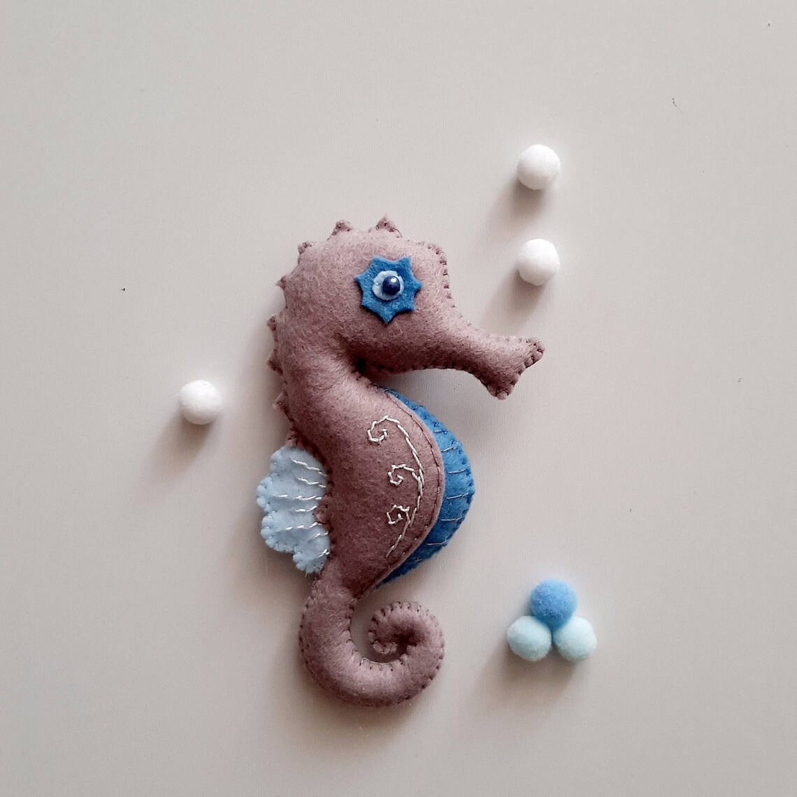 Seahorse PDF Pattern. Cute Seahorse Plush Sewing Pattern PDF Tutorial ...