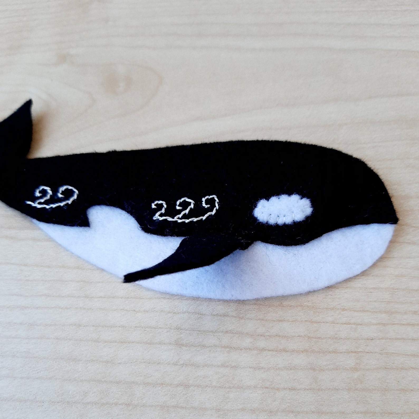 Felt Orca pattern Killer whale PDF pattern Easy Orca stuffed | Etsy