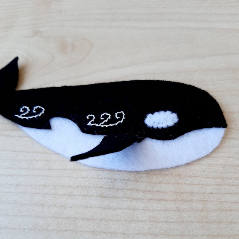 Felt Orca Pattern Killer Whale PDF Pattern Easy Orca Stuffed - Etsy