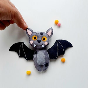 Bat Sewing Pattern Felt Pattern Pdf Easy PDF Pattern Felt Halloween Bat ...