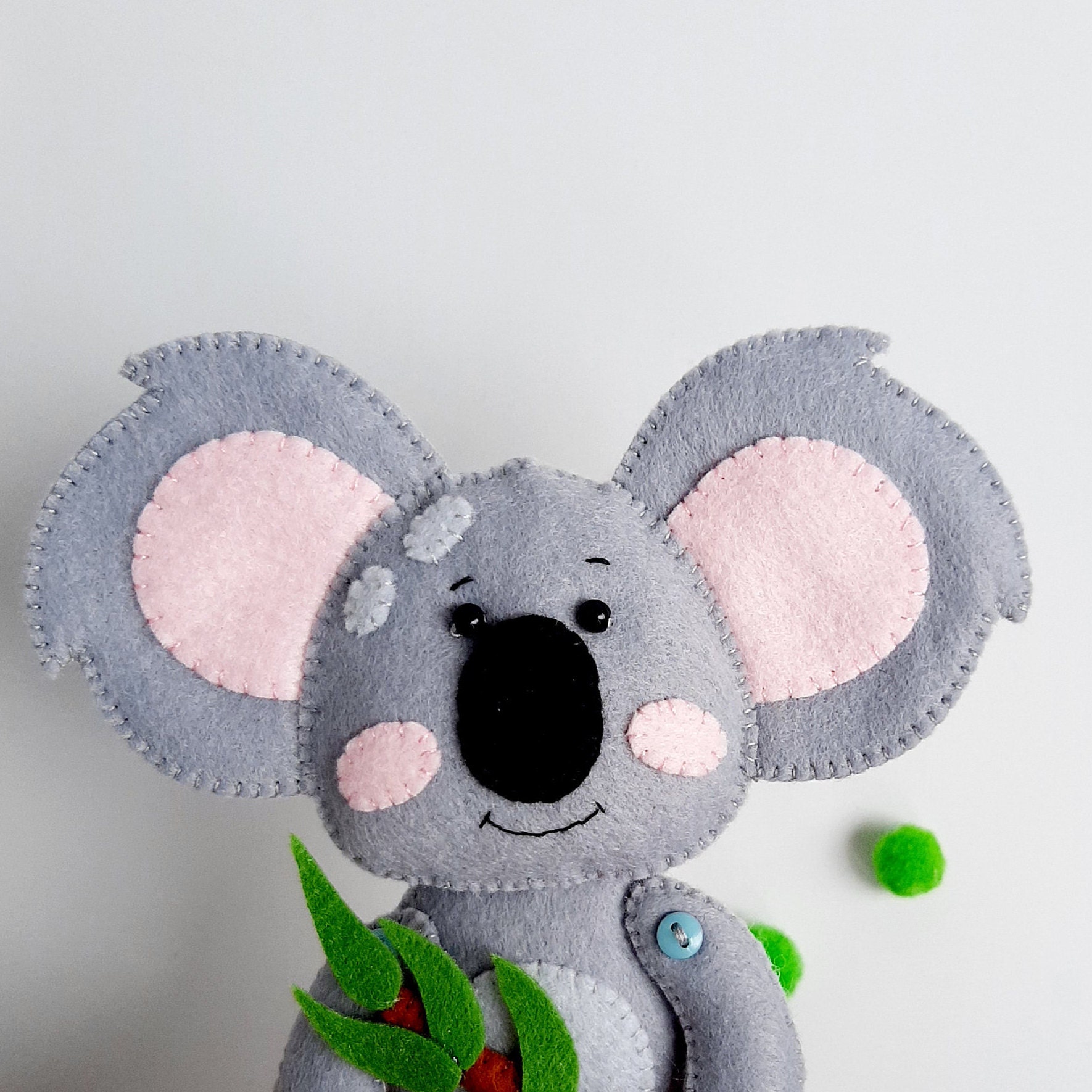 Koala Felt Pattern Pdf Koala Sewing Pattern Koala Baby | Etsy