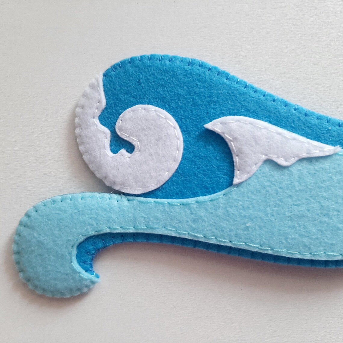 Blue Wave Pattern Felt PDF Sewing Patterns Download Ocean Wave Ornament ...