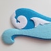 Blue Wave Pattern Felt PDF Sewing Patterns Download Ocean Wave Ornament ...