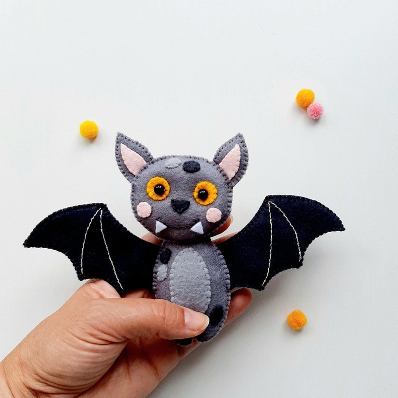 Bat Sewing Pattern Felt Pattern Pdf Easy PDF Pattern Felt Halloween Bat ...