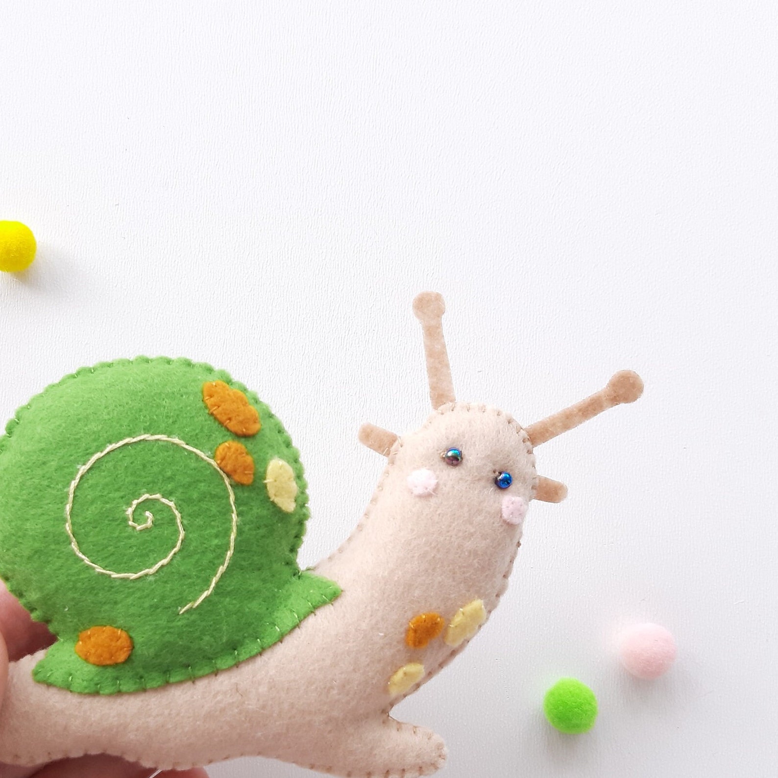 Snail Sewing Pattern Felt Animal Pattern Cute Snail Doll Pdf Pattern ...