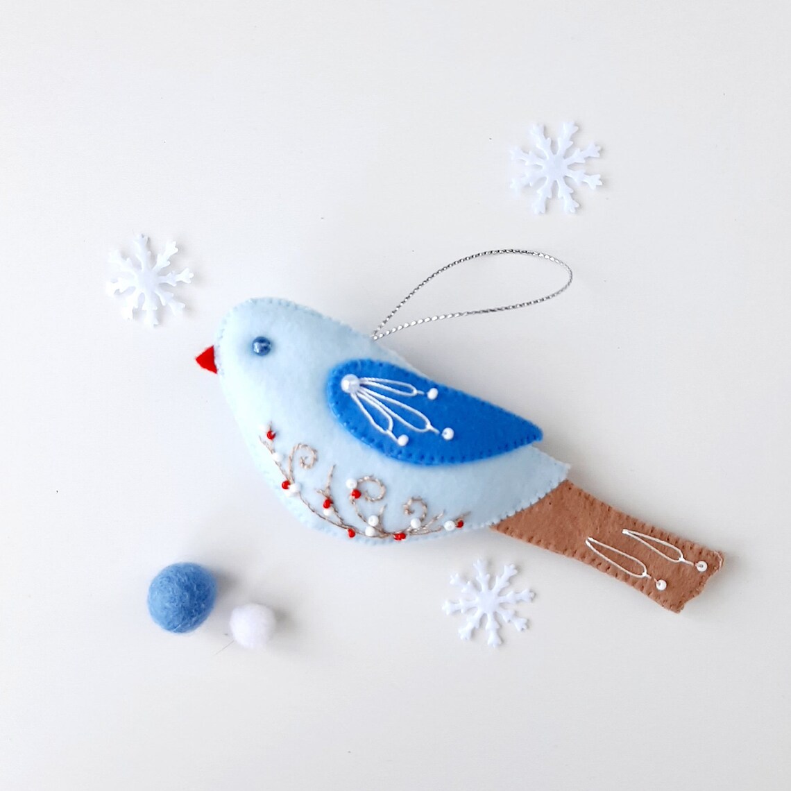 Blue Bird Easy Pdf Pattern Bird Sewing Pattern Pdf - Etsy