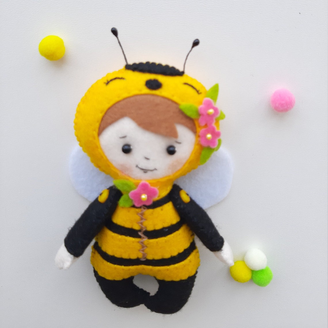Bee Plush Pattern Bee Sewing Pattern Pdf Felt Doll Pattern Bee Stuffed ...