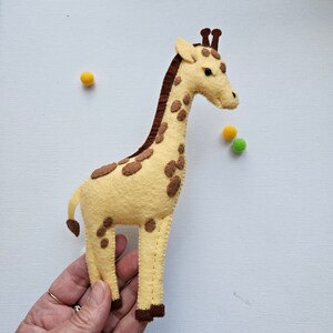 Giraffe PDF, SVG Pattern, Felt Giraffe Sewing Tutorial, Safari Animal ...
