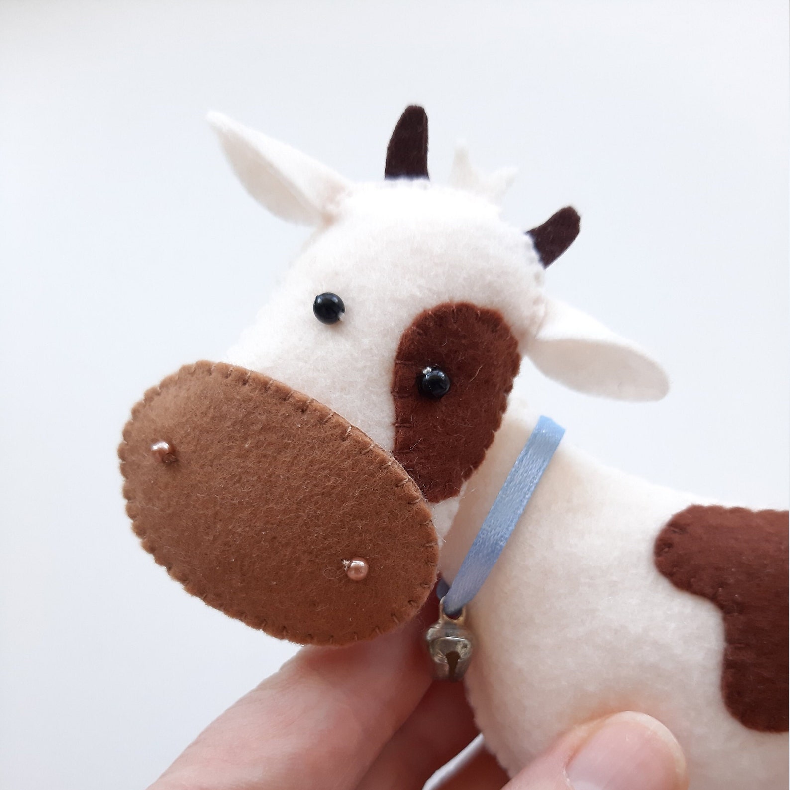 Cow Sewing Pattern PDF Farm Animal Ornament DIY Plush Cow Felt - Etsy Canada