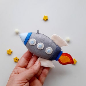 Space Rocket Plush Rocket Felt Rocket Pdf Pattern Learn Space Rocket ...