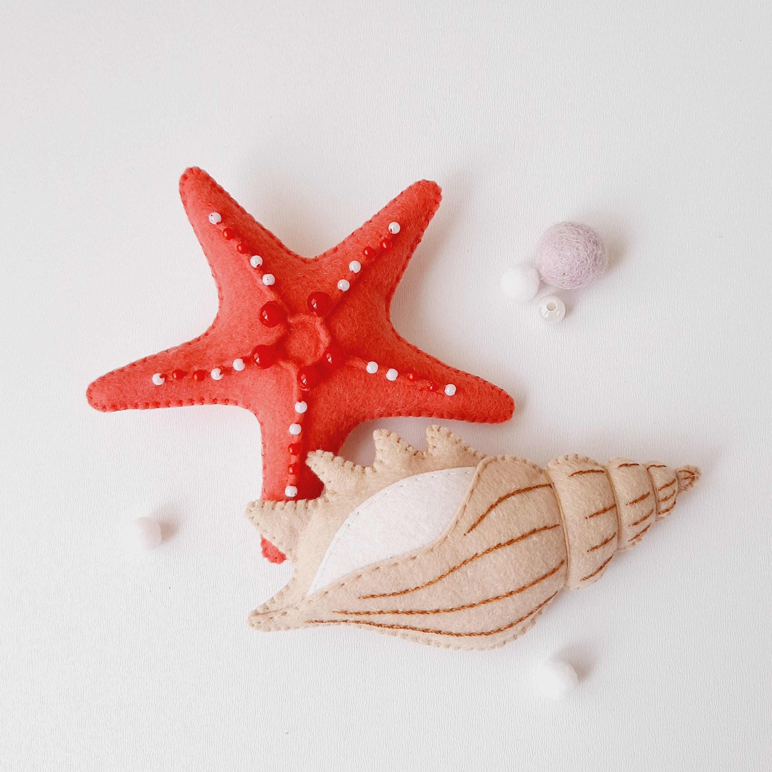 Sea Shell Felt PDF Pattern Download Plush Sewing Pattern for - Etsy ...