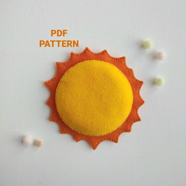 Felt Sun - Etsy