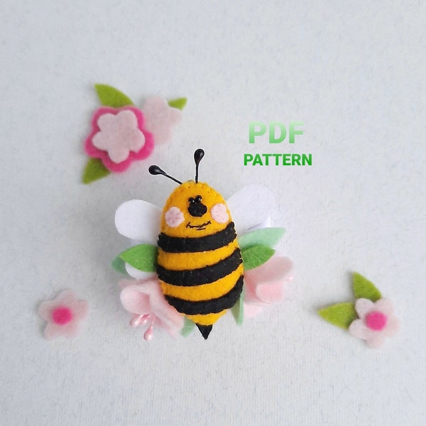 Felt Bumble Bee Pattern - Etsy
