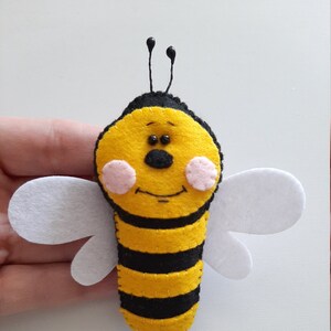 Cute Bumble Bee Felt Sewing Pattern PDF/SVG Bumble Bee Accessories Soft ...