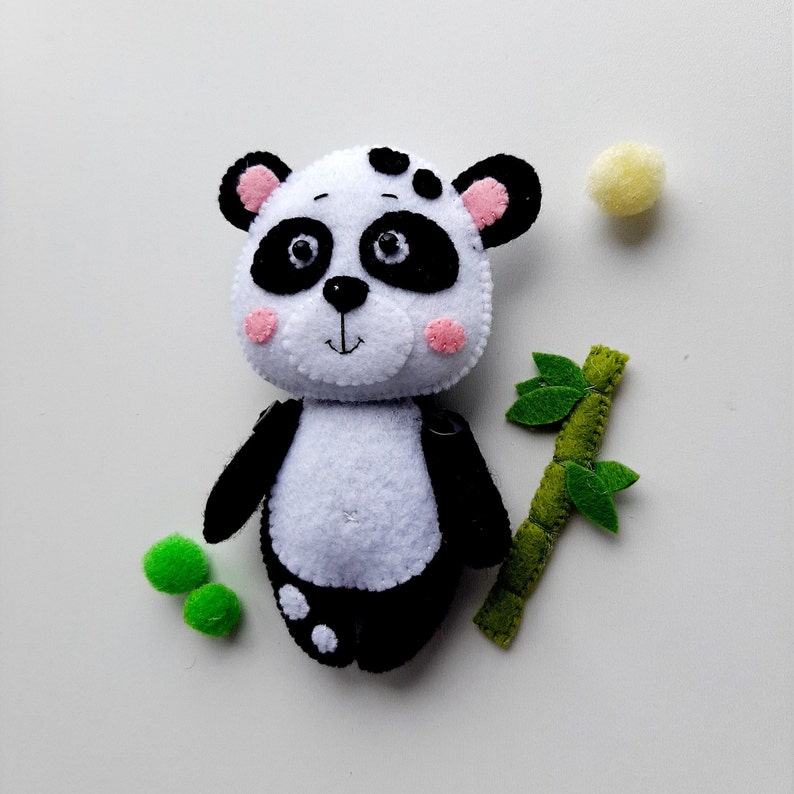 Panda Felt Pattern Pdf Panda Sewing Pattern Animal Hand Sewing - Etsy