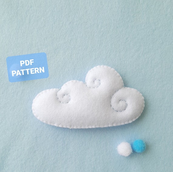 Cloud Mobile PDF Pattern Plush Cloud Sewing Pattern Easy - Etsy