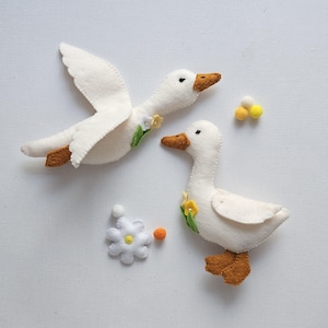 Goose PDF, SVG Pattern, Felt Goose Sewing Tutorial, Farm Animals ...