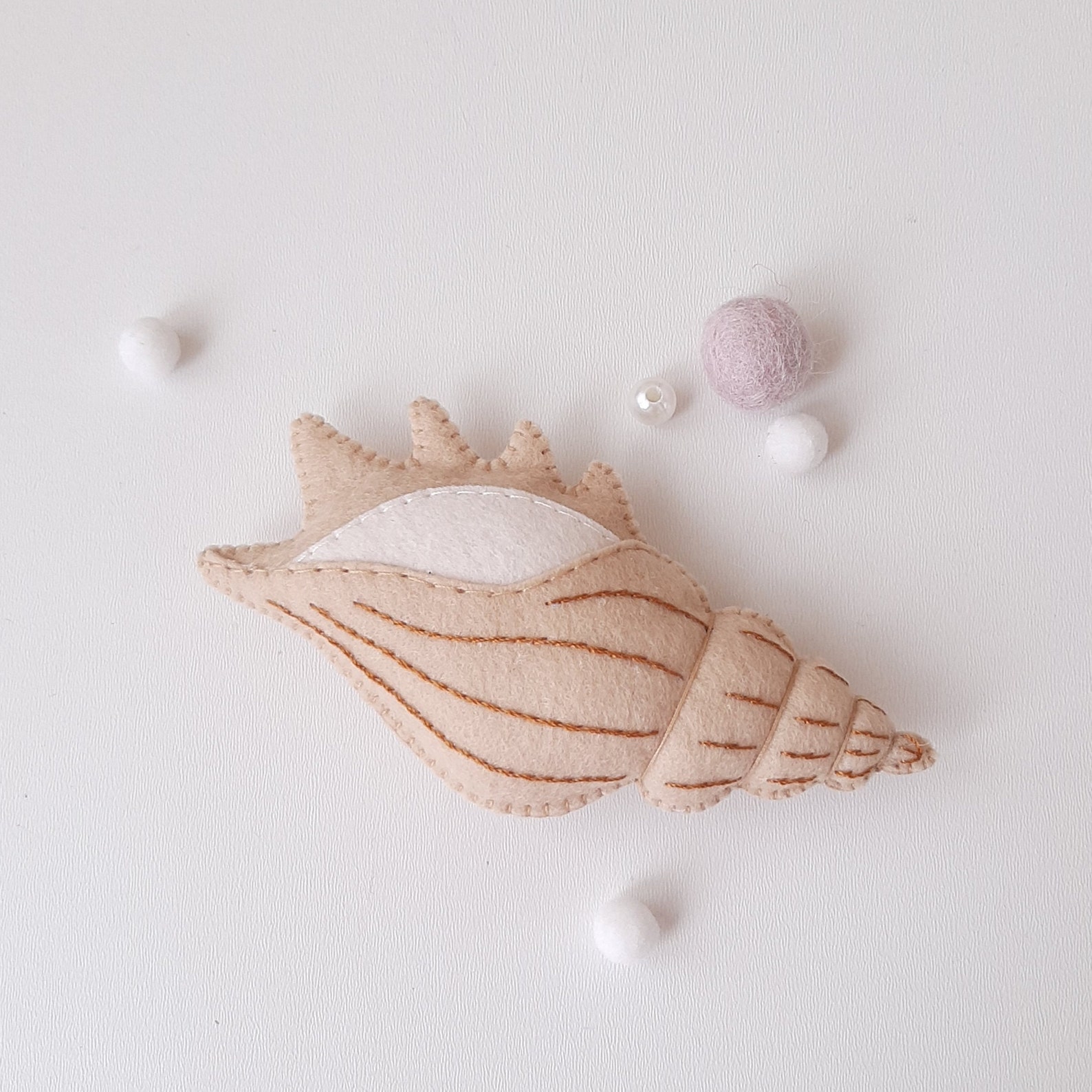 Sea Shell Felt PDF Pattern Download, Plush Sewing Pattern for Conk ...
