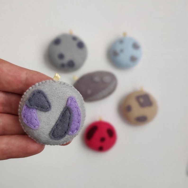 Dwarf Planets PDF, SVG Pattern, Felt Dwarf Planets Ornament Sewing ...