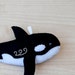 Felt Orca Pattern Killer Whale PDF Pattern Easy Orca Stuffed Animal ...