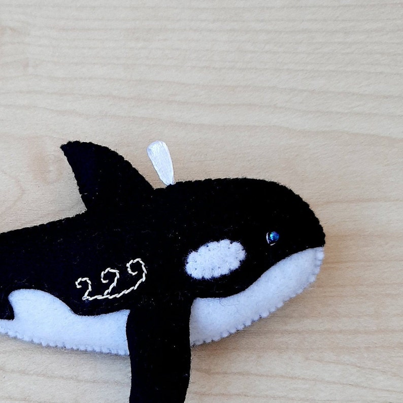 Felt Orca Pattern Killer Whale PDF Pattern Easy Orca Stuffed - Etsy