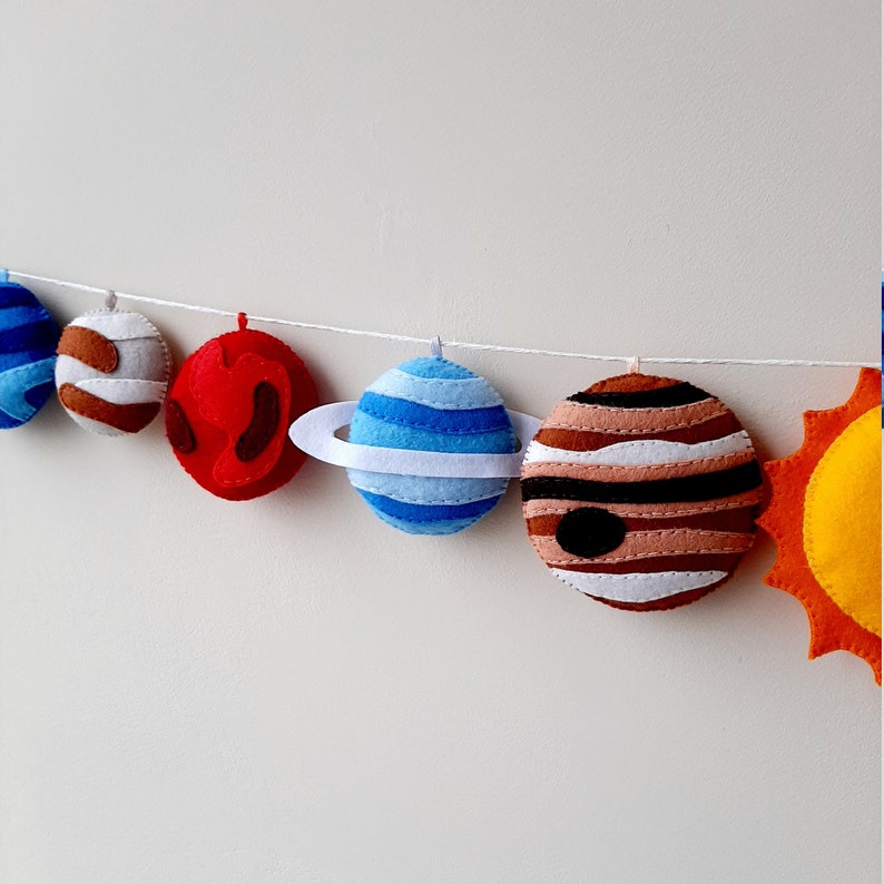 Solar System Planets Sewing Pattern Felt Space Ornaments PDF Pattern ...