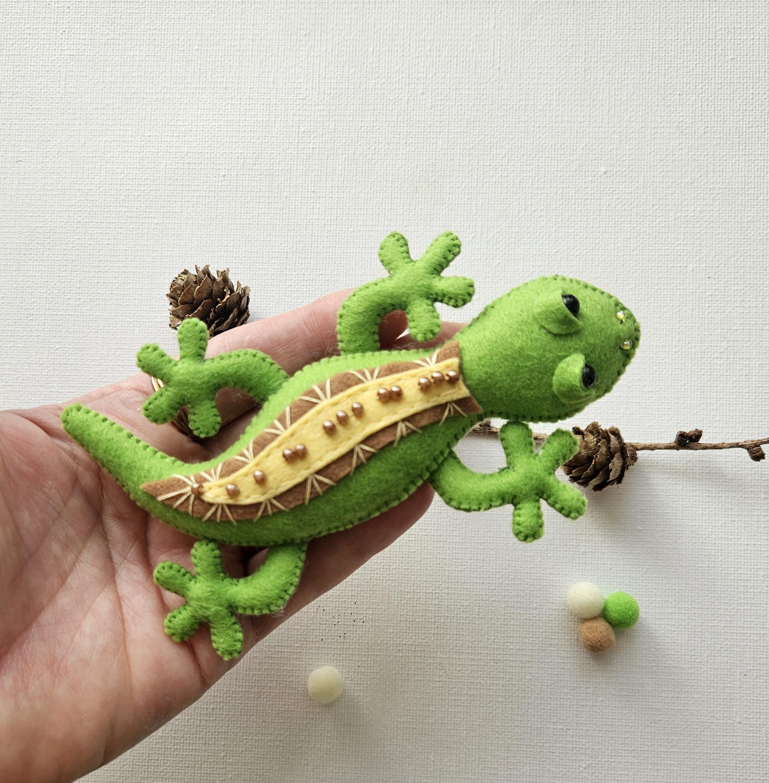 Lizard Pattern Felt Sewing Pattern PDF SVG, Salamander Ornament DIY ...
