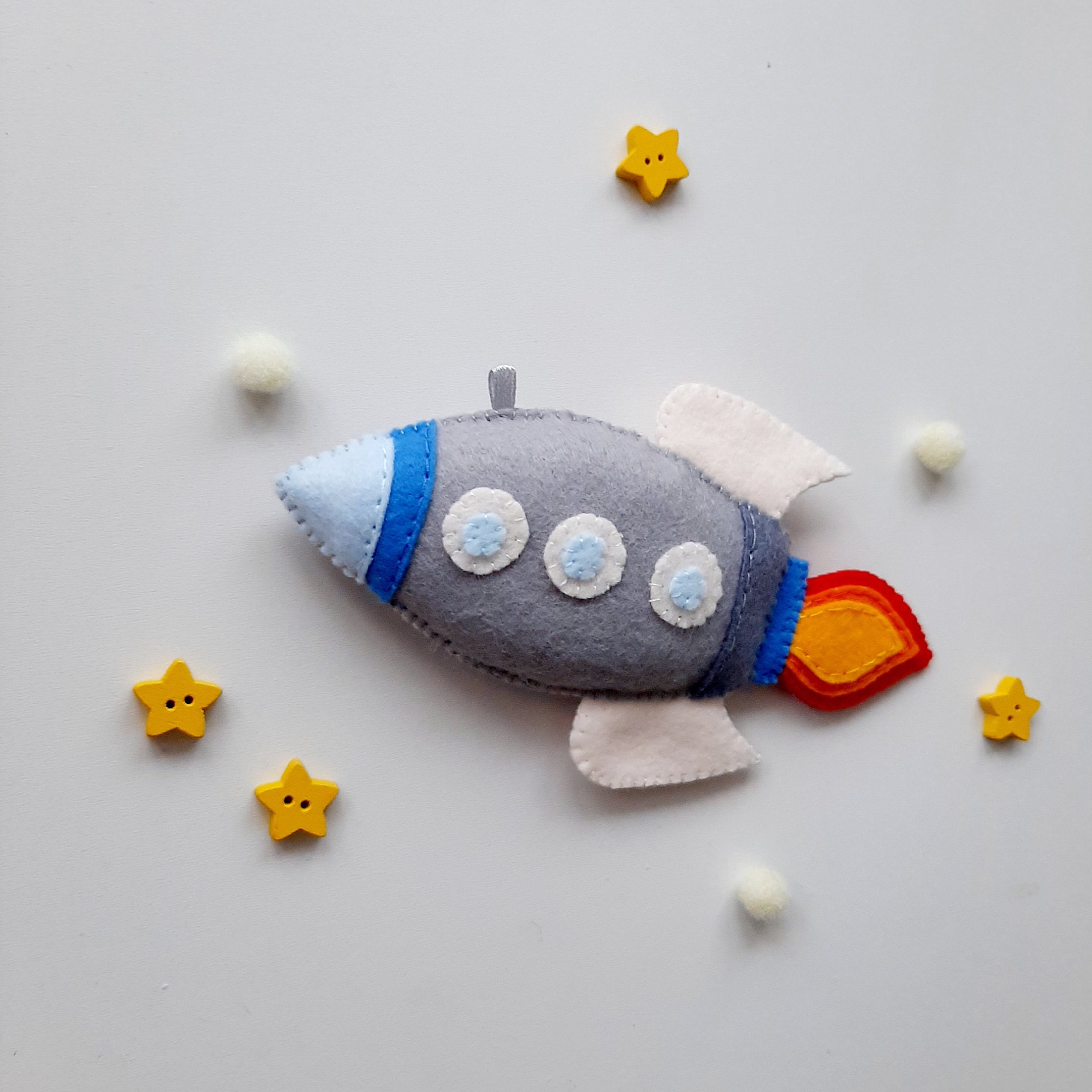 Space Rocket Plush Rocket Felt Rocket Pdf Pattern Learn Space Rocket ...