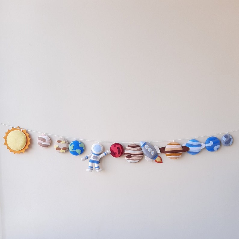 Felt Solar System Planets Hanging Planets Space Mobile | Etsy