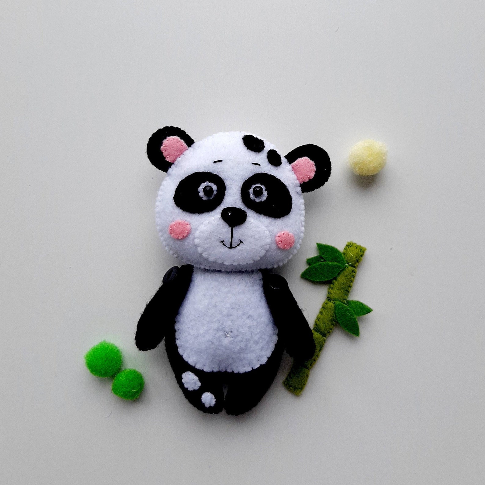 Panda Felt Pattern Pdf Panda Sewing Pattern Animal Hand Sewing - Etsy