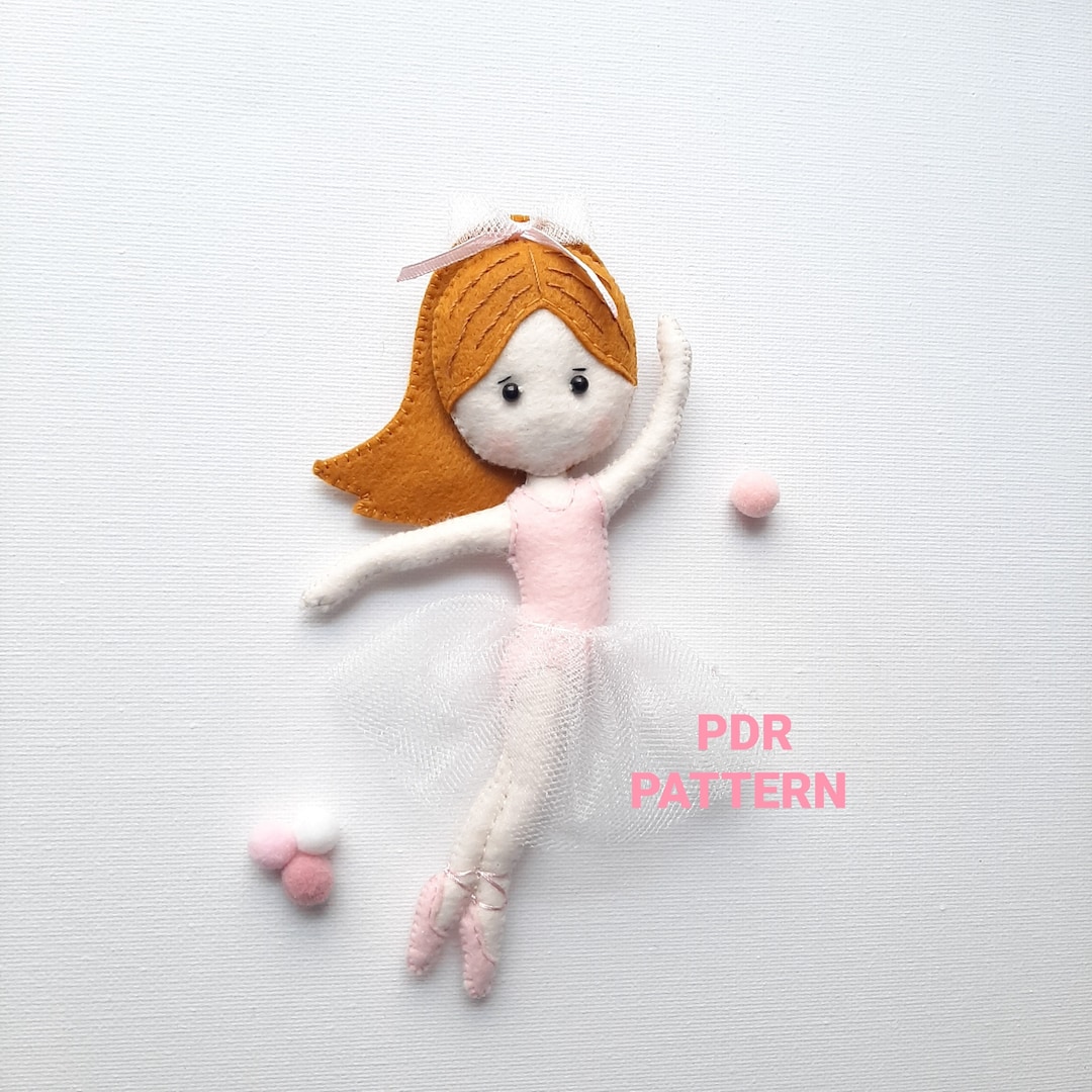 Ballerina Felt PATTERN PDF, Ballet Gift Sewing Tutorial, Baby Mobile ...