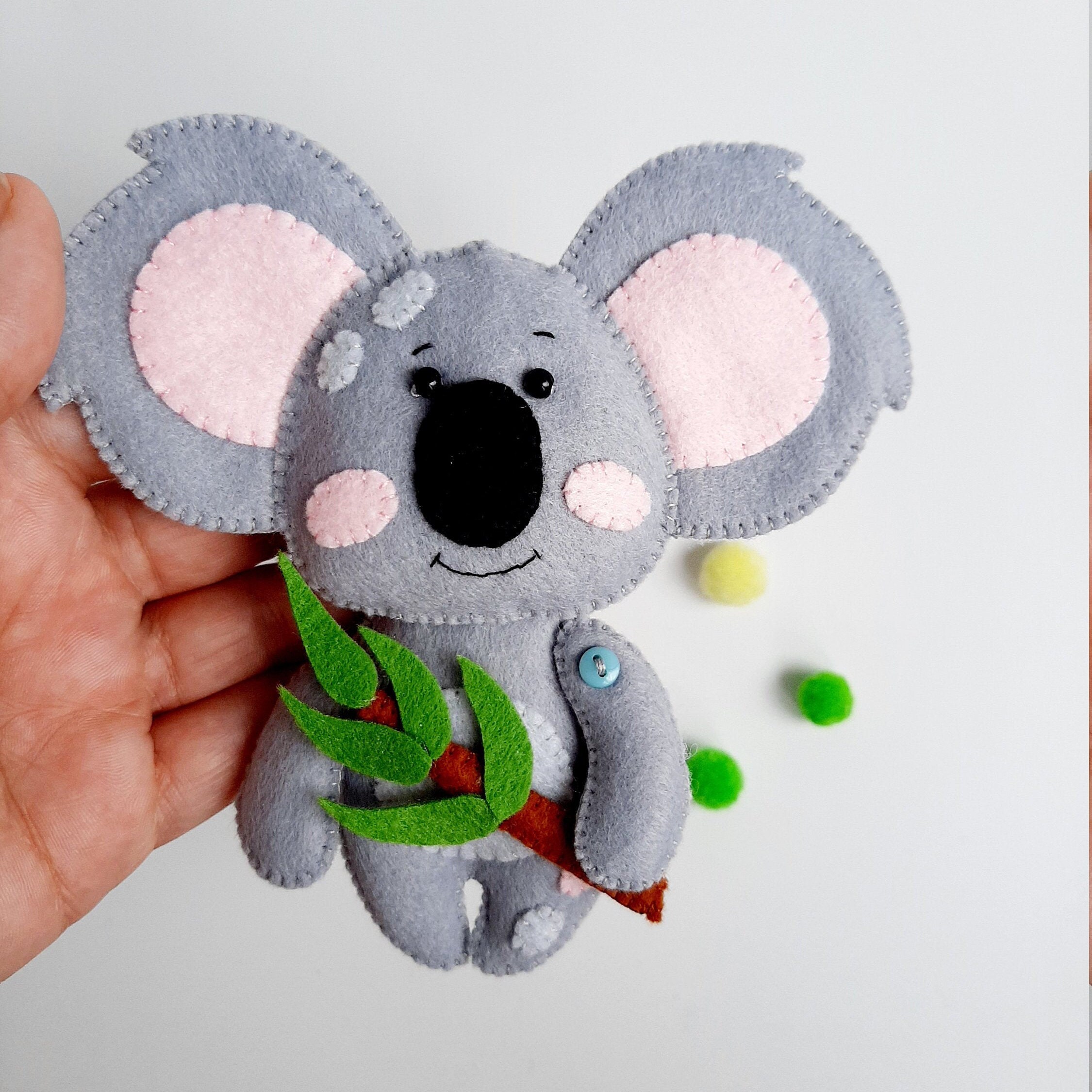 Koala Felt Pattern Pdf Koala Sewing Pattern Koala Baby | Etsy