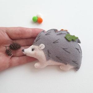 Hedgehog Felt Sewing Pattern , Woodland Animals PDF SVG Pattern, Baby ...