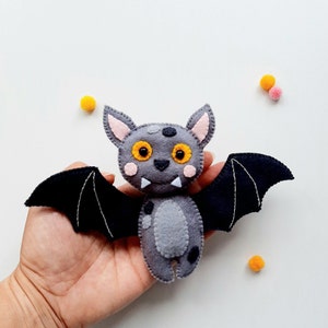 Bat Sewing Pattern Felt Pattern Pdf Easy PDF Pattern Felt Halloween Bat ...