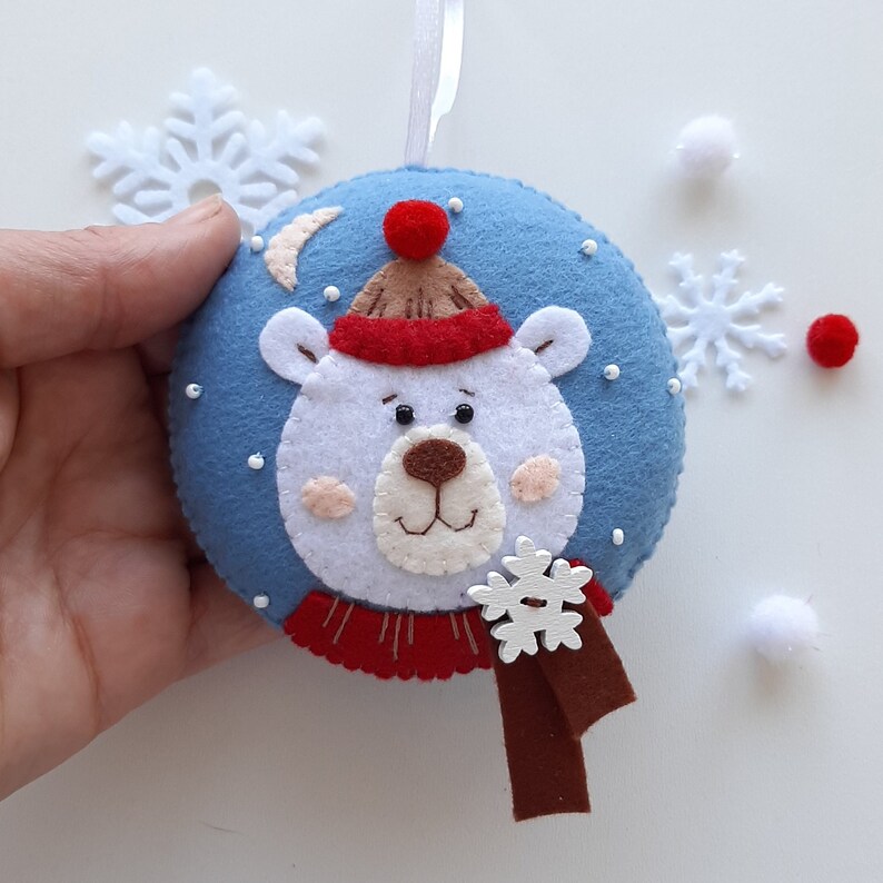 Deer Bear Bunny Felt Sewing Pattern PDF/ Christmas Ornaments - Etsy