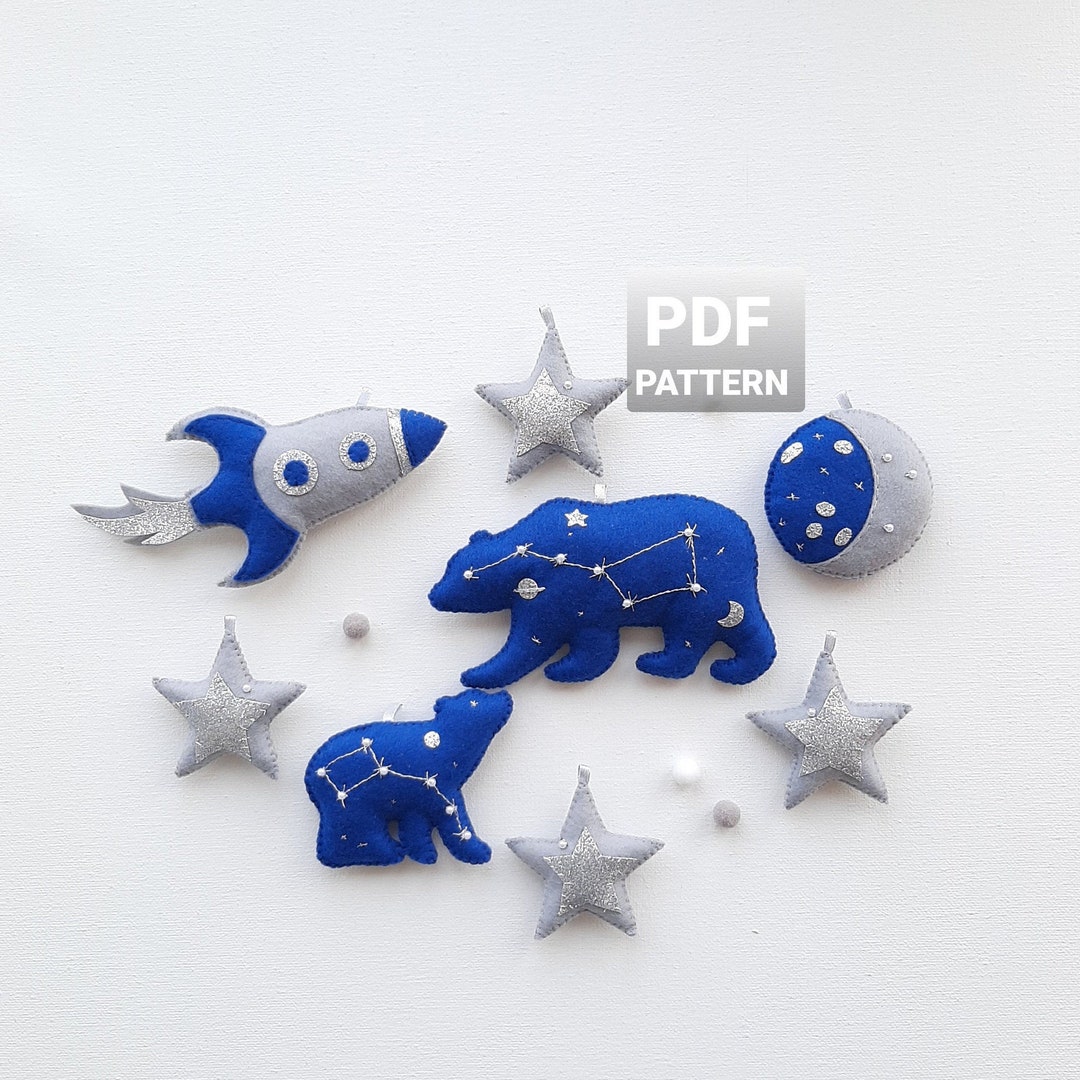 Bear Galaxy Constellation Animals Sewing Pattern PDF Download Celestial ...
