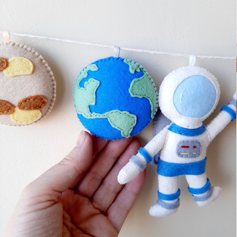 Felt Solar System Planets Hanging Planets Space Mobile | Etsy