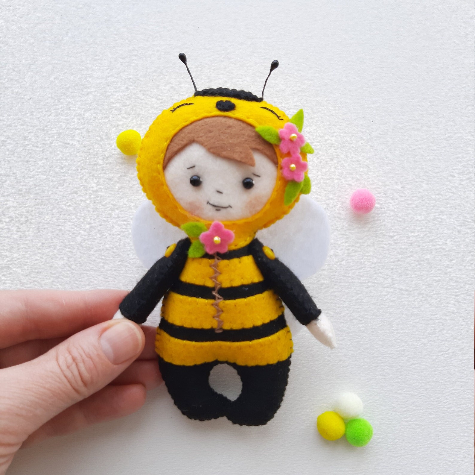 Bee Plush Pattern Bee Sewing Pattern Pdf Felt Doll Pattern Bee Stuffed ...