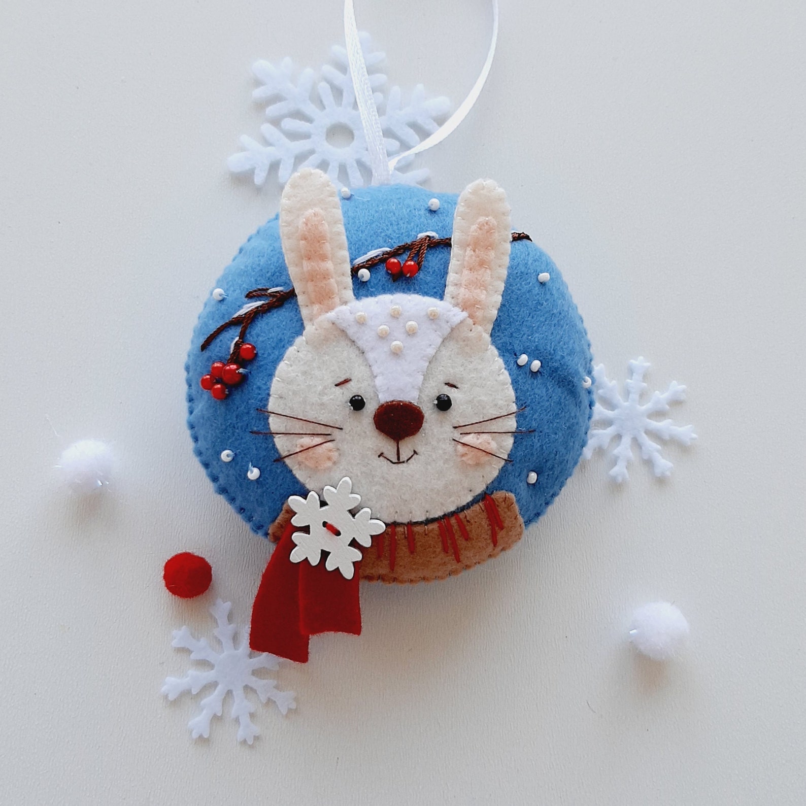 Felt Bunny Pattern Rabbit Sewing Pattern PDF Christmas - Etsy