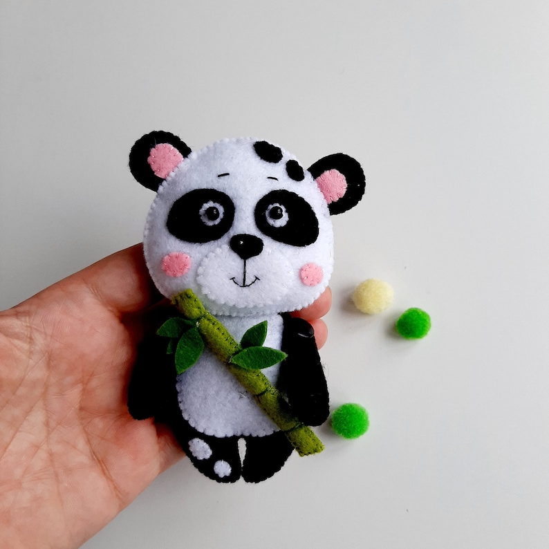 Panda Felt Pattern Pdf Panda Sewing Pattern Animal Hand Sewing - Etsy