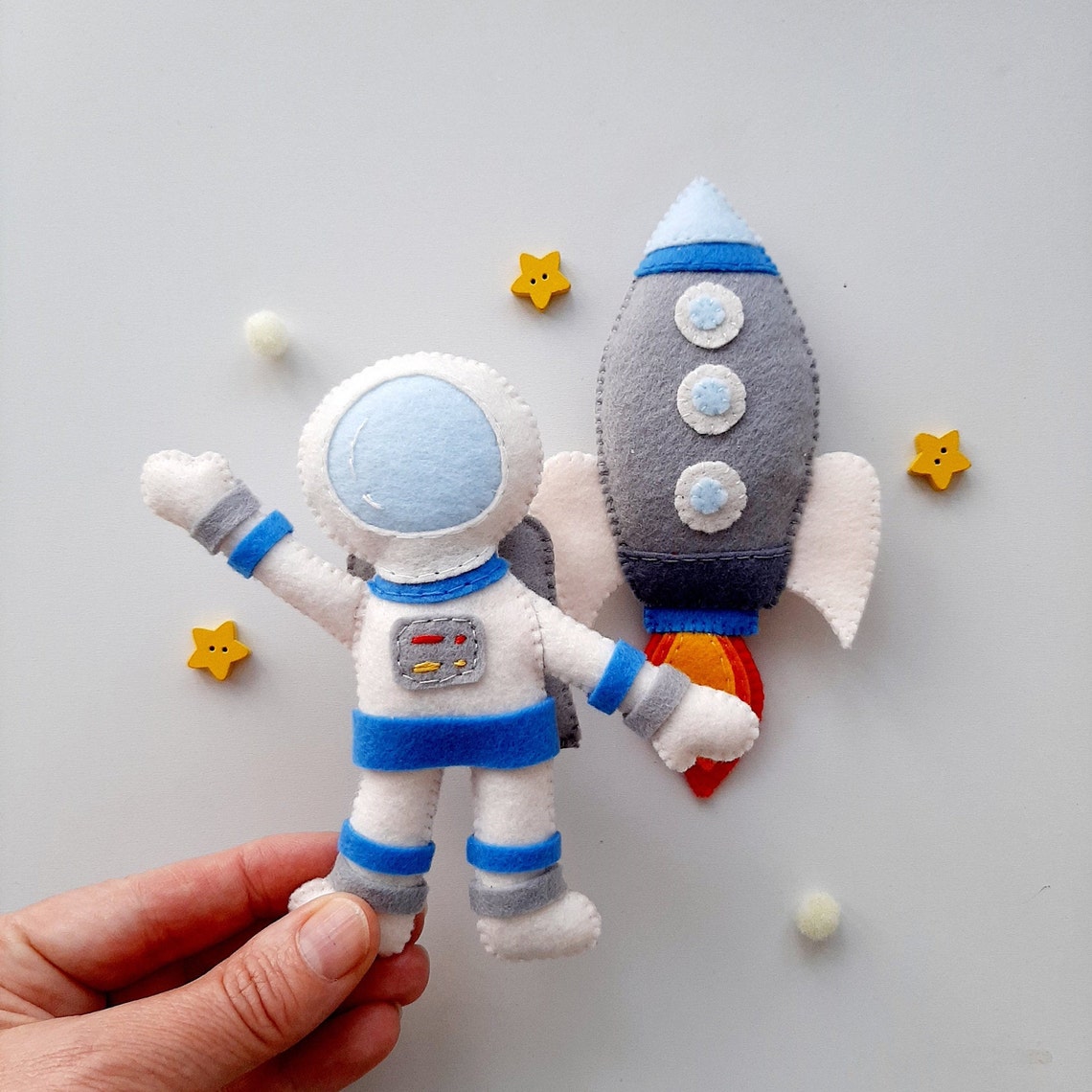Felt Astronaut Rocket Pattern Pdf Space Ornaments Astronaut - Etsy
