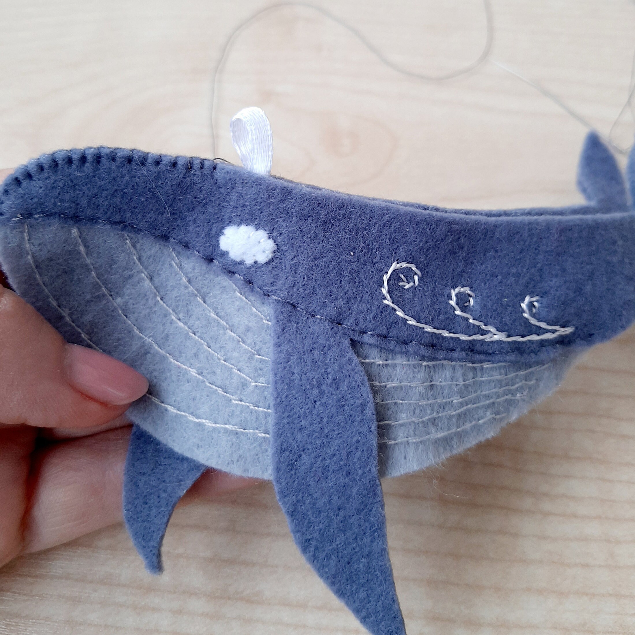 Whale. PDF Whale. Felt Garland. Sea Life. Bored at Home. PDF | Etsy